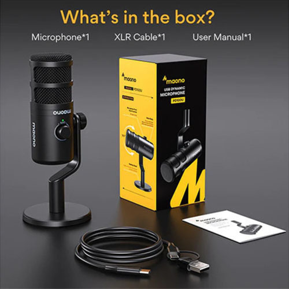 MAONO PD100X RGB USB/XLR Dynamic Microphone price in BD